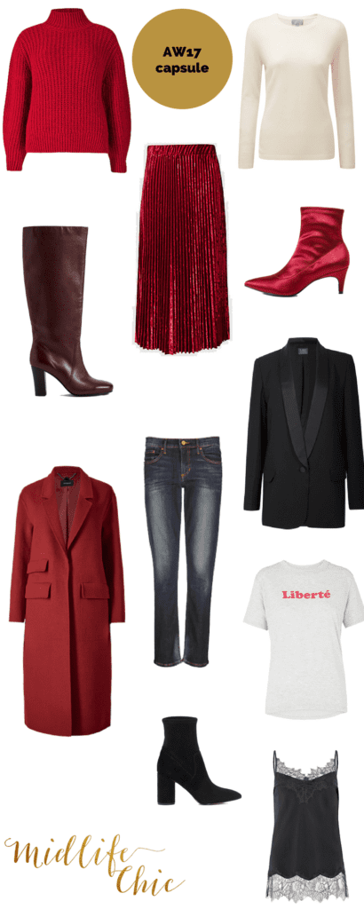 An autumn capsule wardrobe - women over 40 - Midlifechic